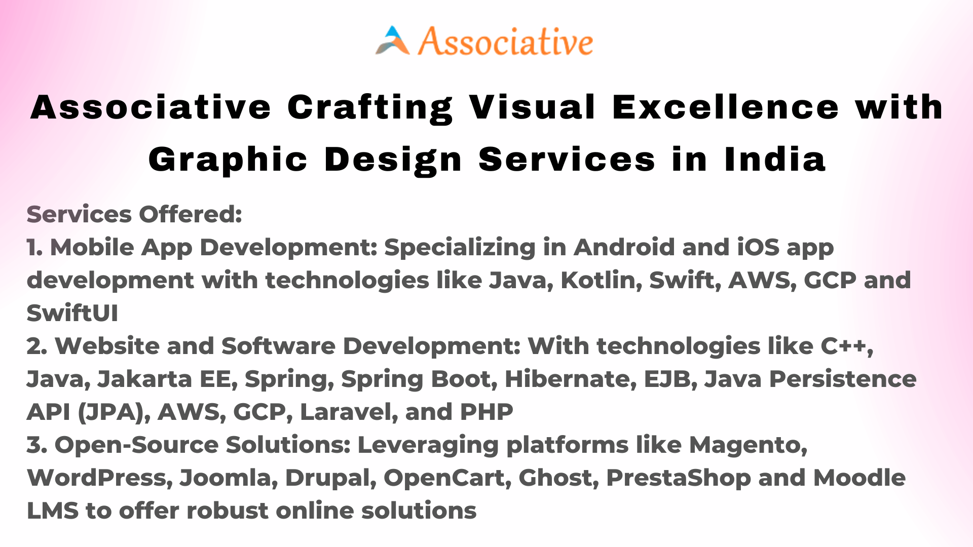 Associative Crafting Visual Excellence with Graphic Design Services in ...
