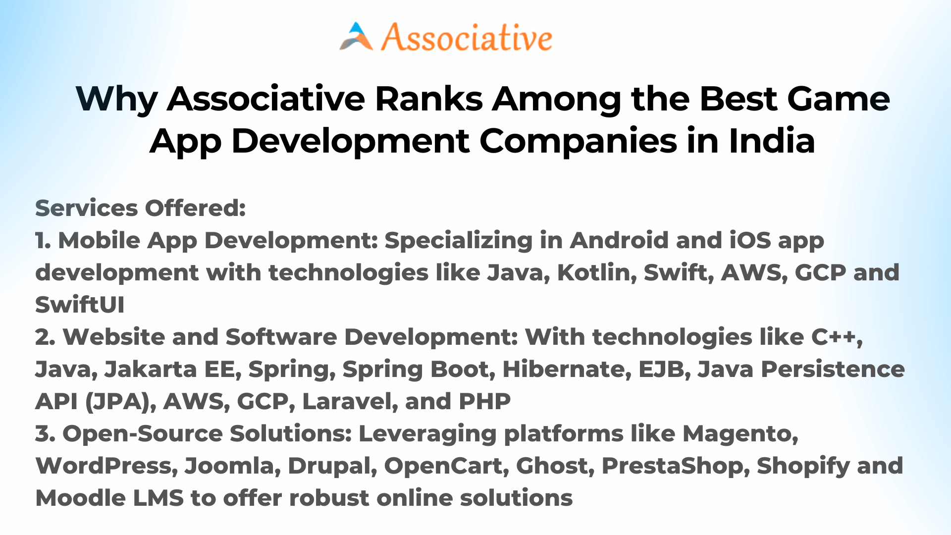 Why Associative Ranks Among the Best Game App Development Companies in ...