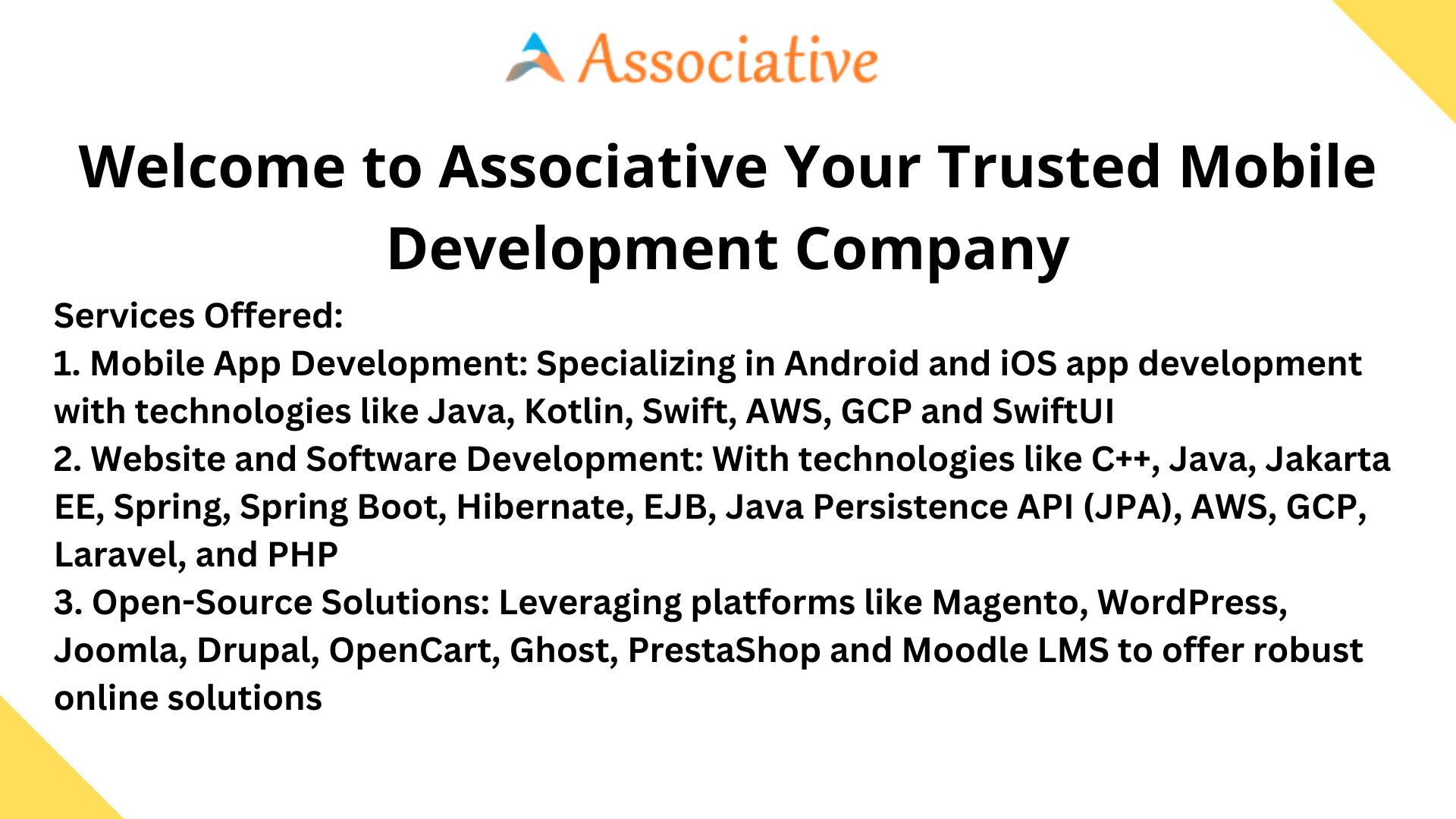 Welcome to Associative Your Trusted Mobile Development Company ... Welcome to Associative Your Trusted Mobile Development Company ...